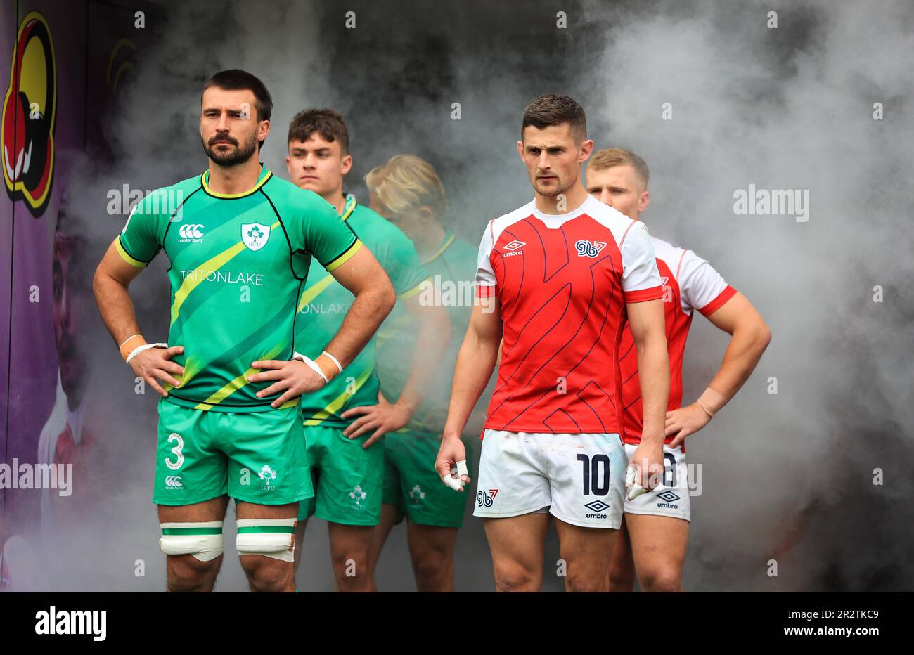 Great Britain’s Robbie Fergusson and Ireland’s Harry McNulty lead out ...
