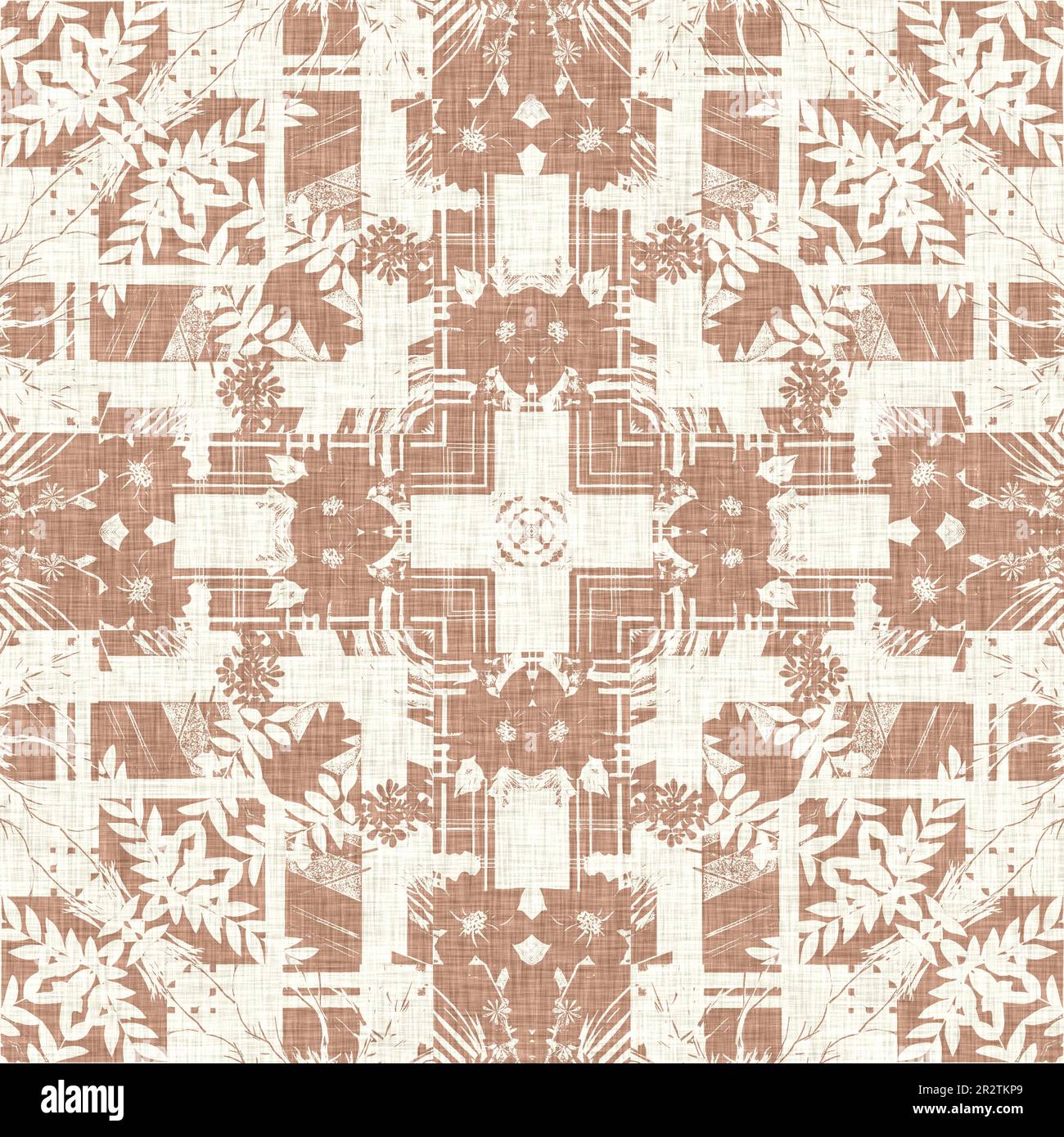 Peach pink cottagecore cozy tartan pattern. Cottagecore rustic marl ...