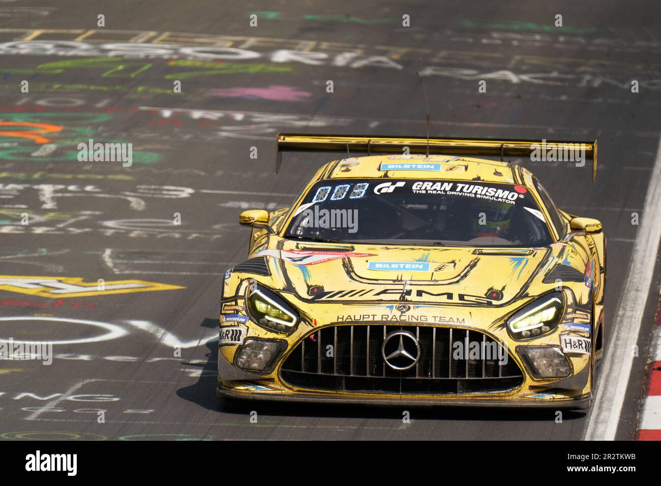 21 May 2023, Rhineland-Palatinate, Nürburg: The Mercedes-AMG GT3 of ...