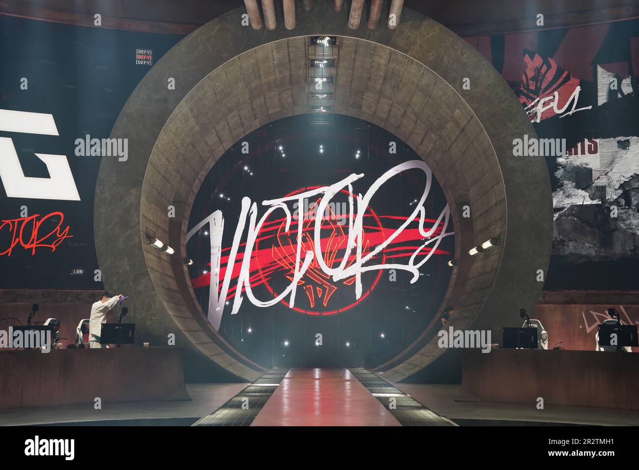 London, UK. 19th May, 2023. On stage at London's Copper Box Arena, Team ...