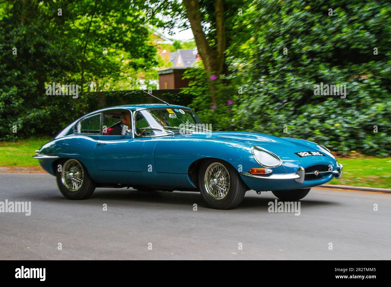 1962 60s sixties Blue British JAGUAR E-TYPE 3781cc Petrol Roadster at ...