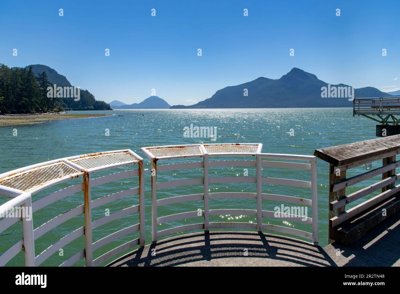 View from ferry dock and pier of Porteau Cove Provincial Park near ...