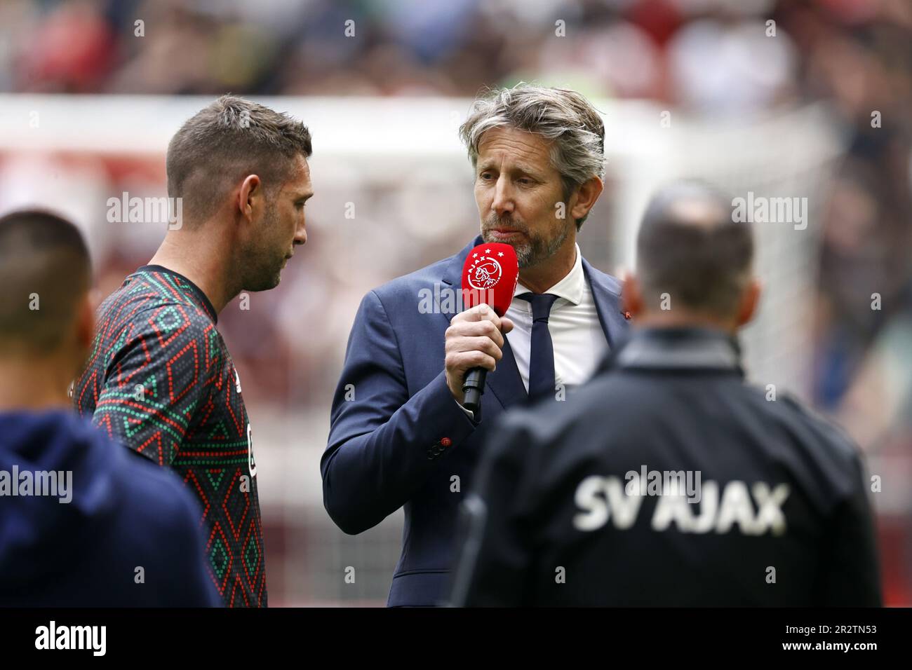 AMSTERDAM - Ajax general manager Edwin van der Sar and Ajax goalkeeper ...