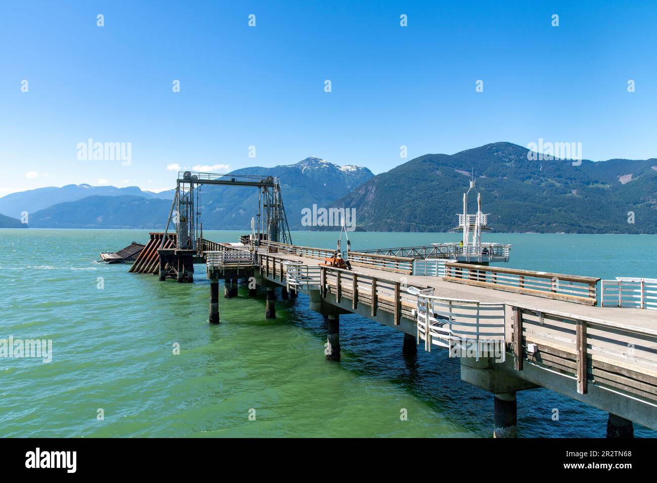 Cove pier mountain landscape in hi-res stock photography and images - Alamy