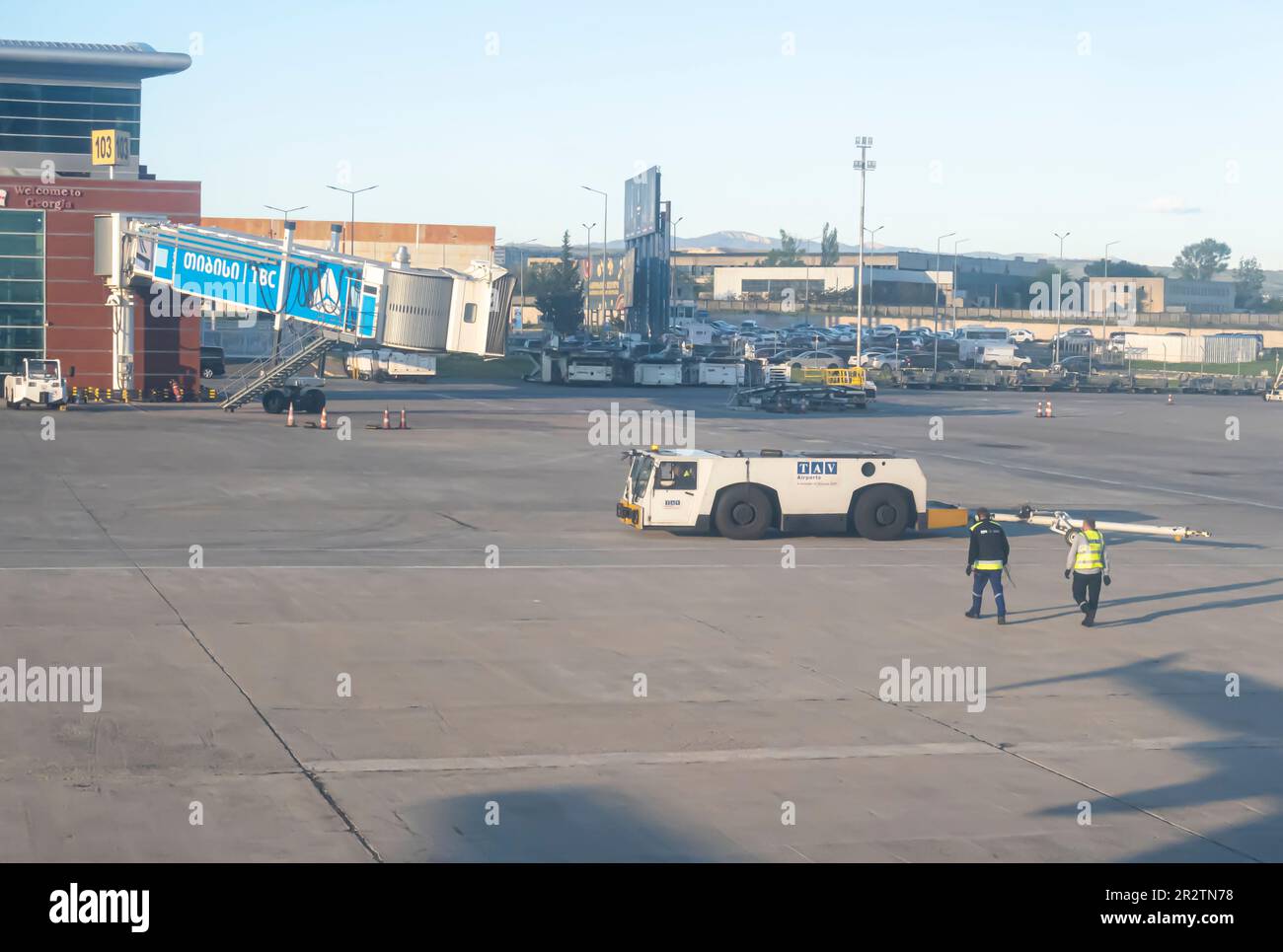Tbilisi Georgia airport airfield tarmac runway point of view, Marrakech ...