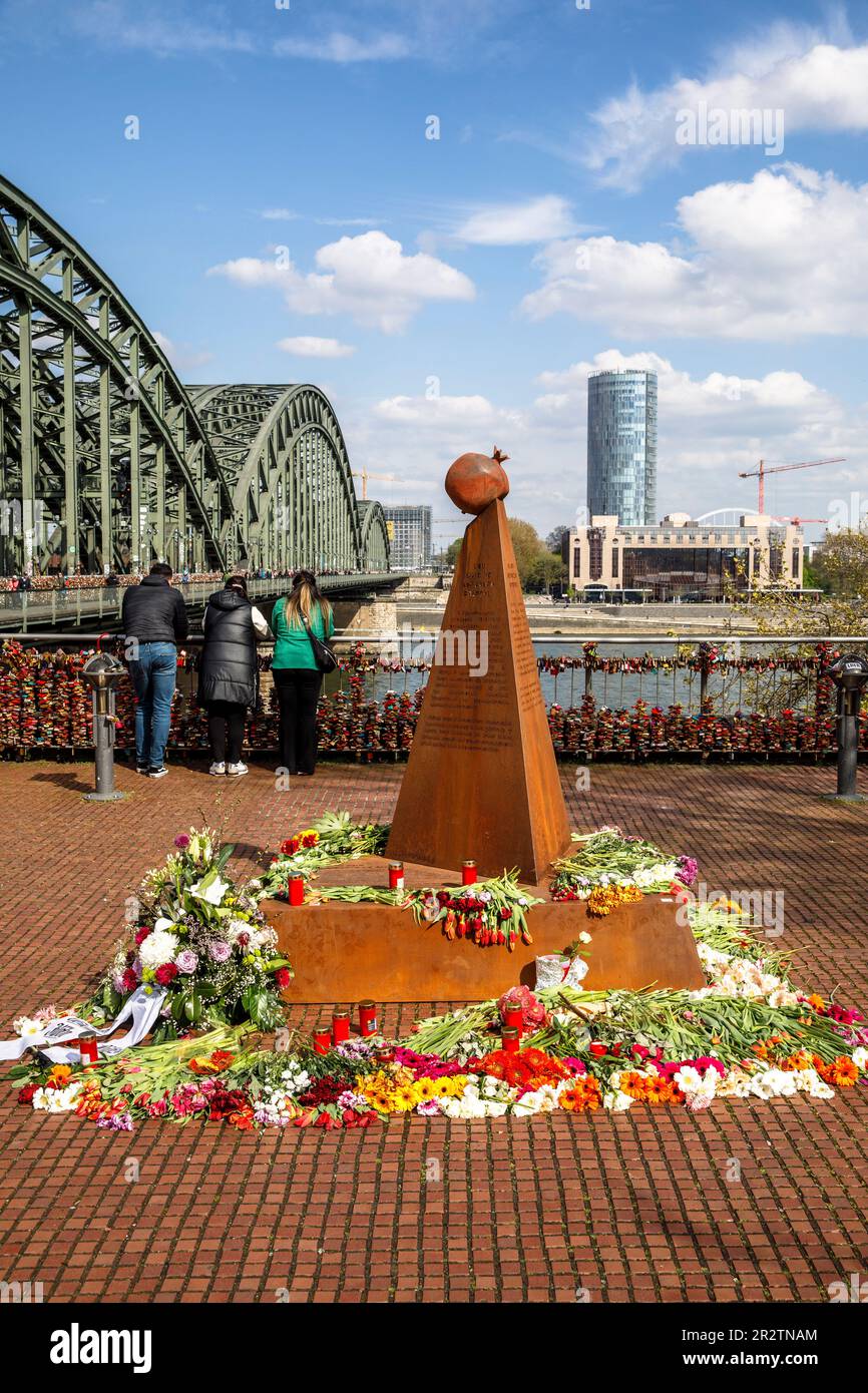 temporaer memorial in memory of the genocide of the Armenians in the ...