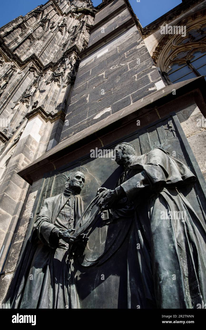 relief on the south side of the cathedral commemorates the 20th World ...
