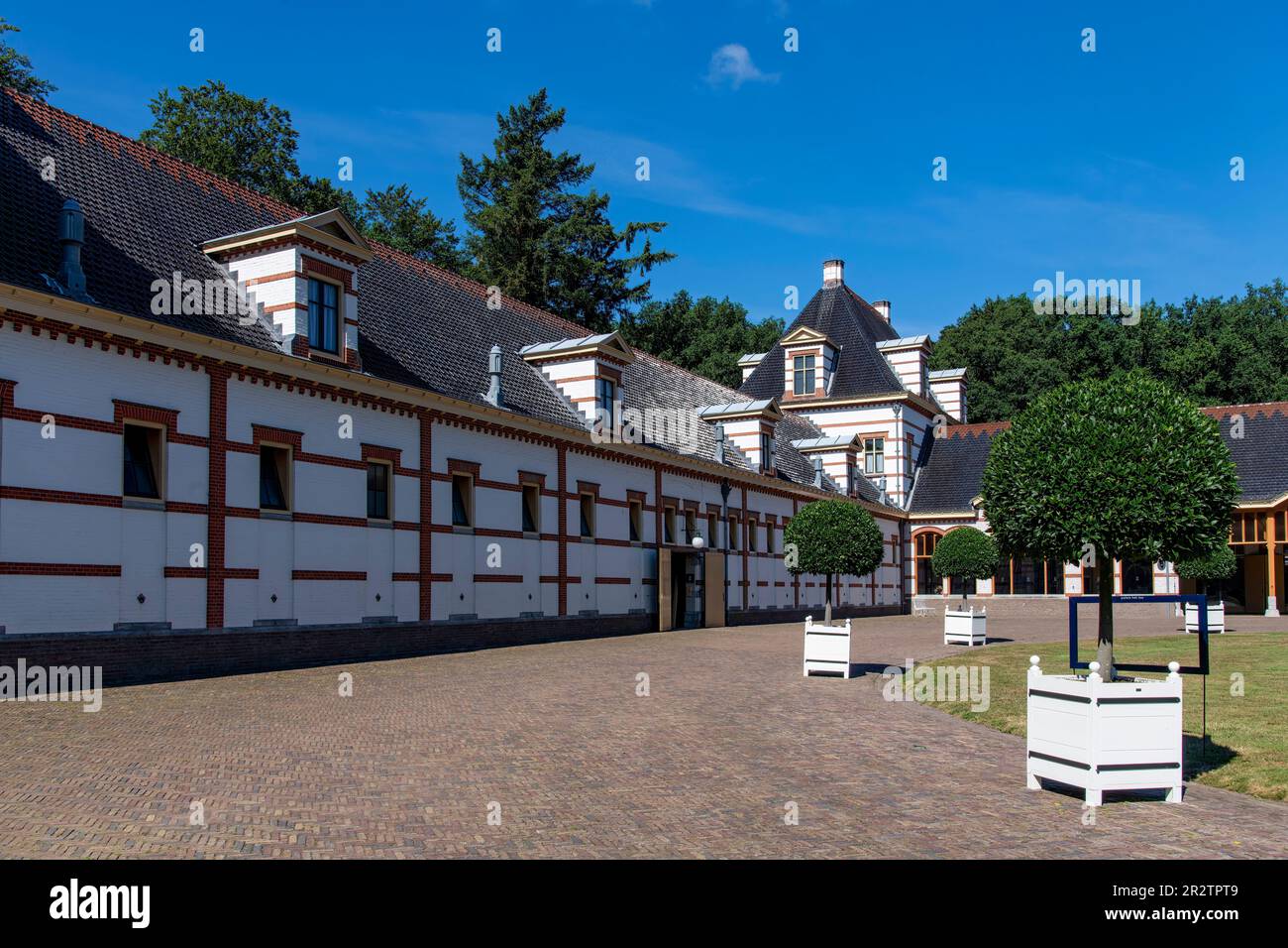 Apeldoorn, the Netherlands-July 2022; View of the Royal Stables of Park ...
