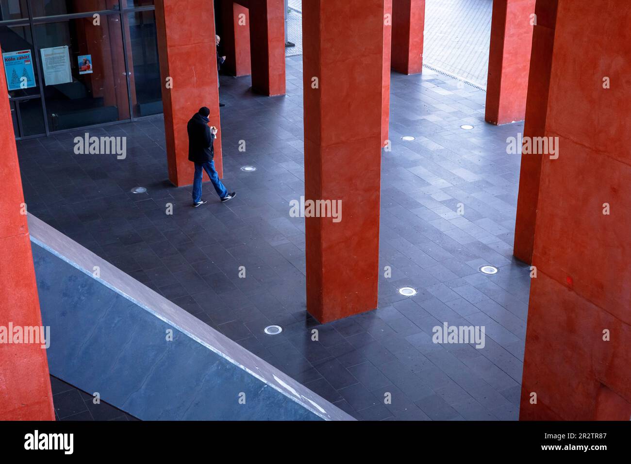 the columns in front of the town hall in the district Deutz, Cologne ...