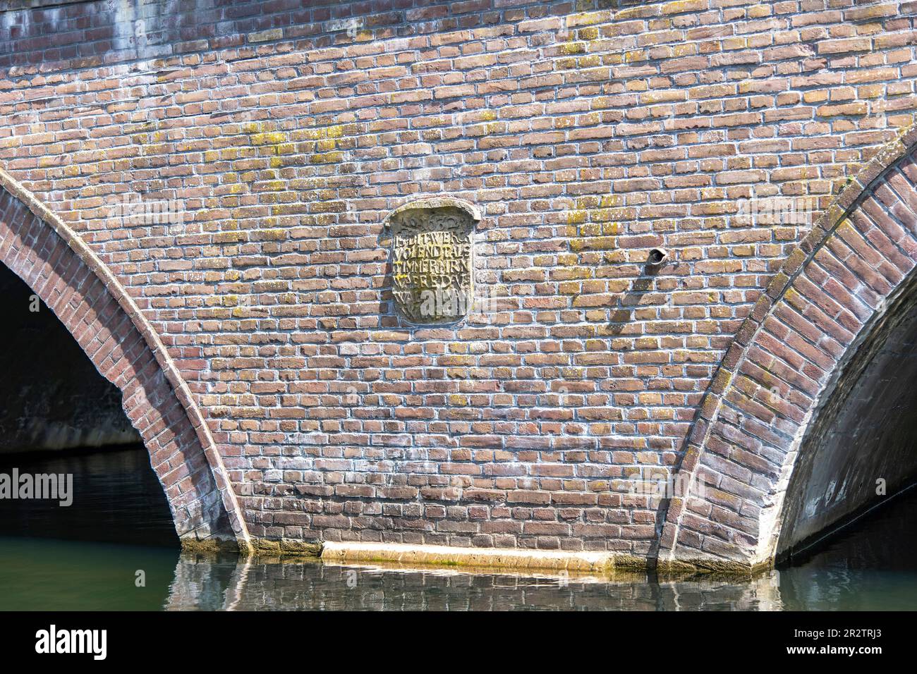 Zutphen, the Netherlands-August 2022; Close up of a stone table with ...