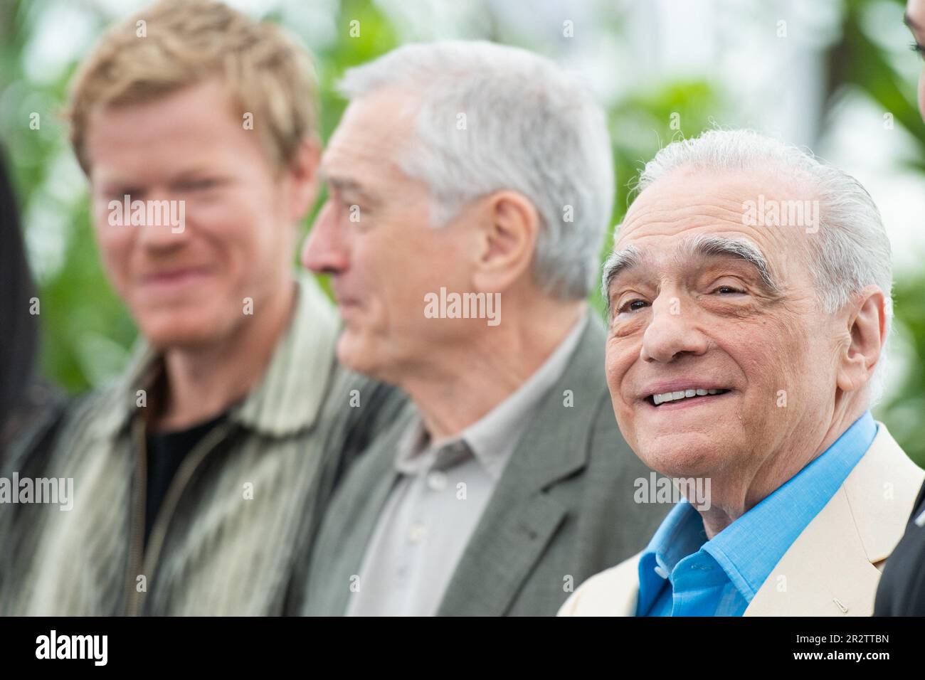 Cannes, France. 21st May, 2023. Jesse Plemons, Martin Scorsese and ...