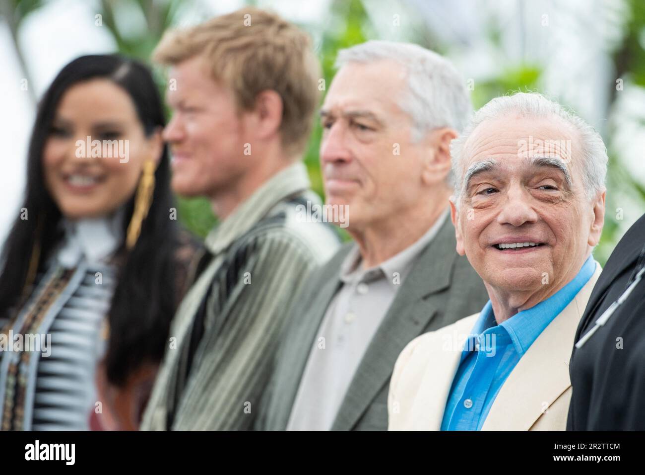 Cannes, France. 21st May, 2023. Lily Gladstone, Jesse Plemons, Martin ...