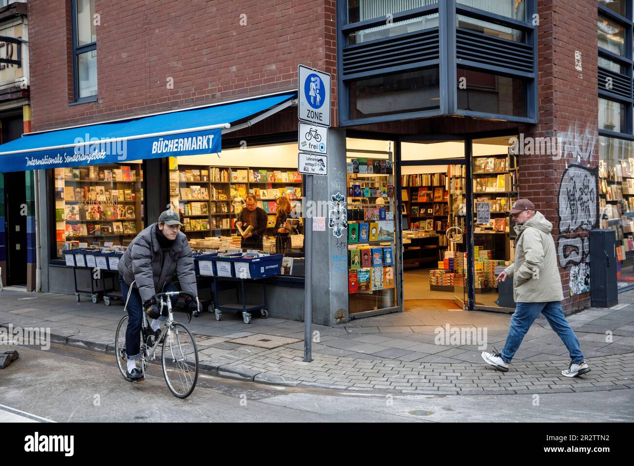 the bookshop Walther Koenig on Ehrenstrasse, Cologne, Germany. die ...