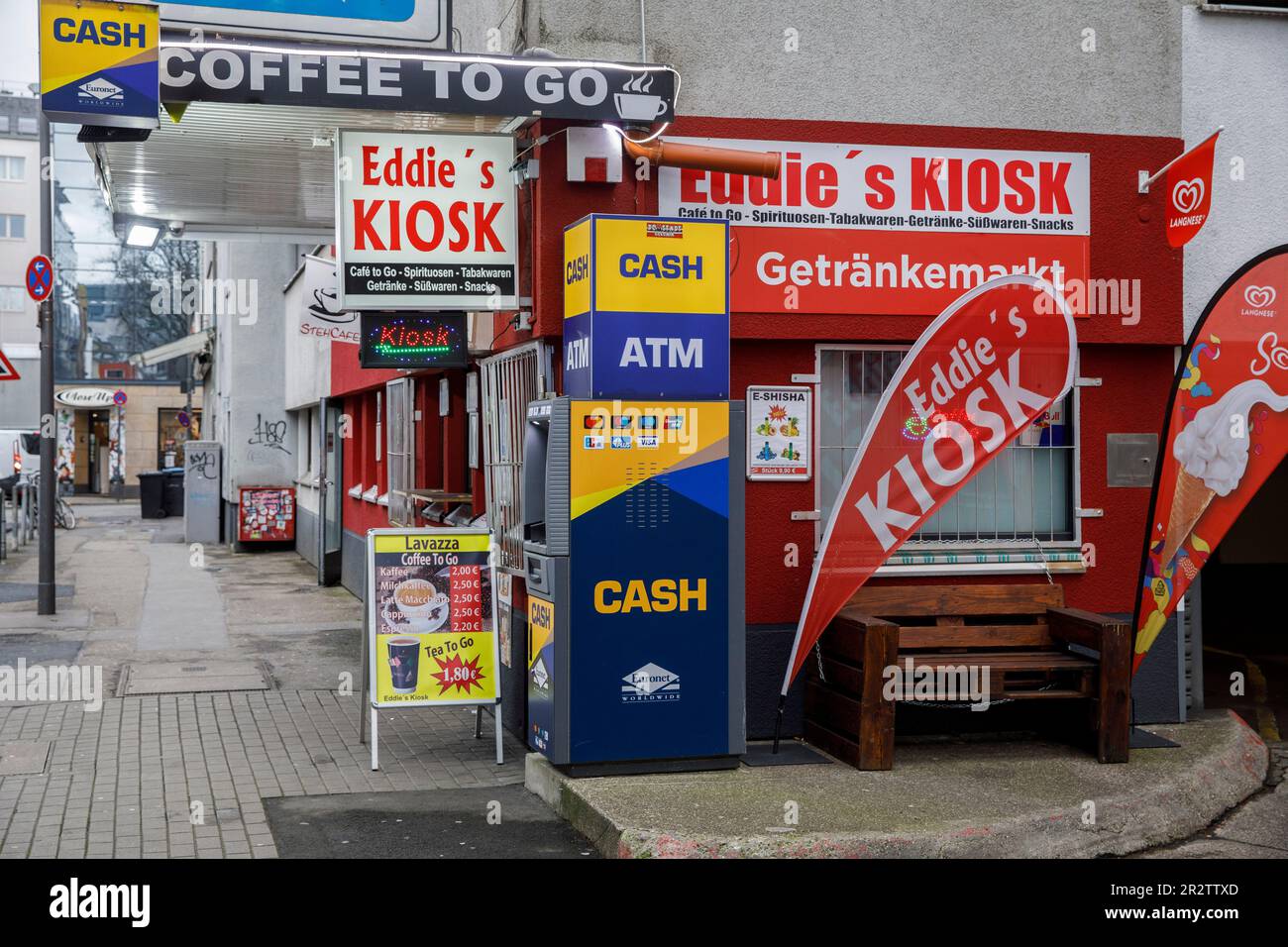 kiosk on Marspfortengasse in the city, Cologne, Germany. Kiosk in der ...