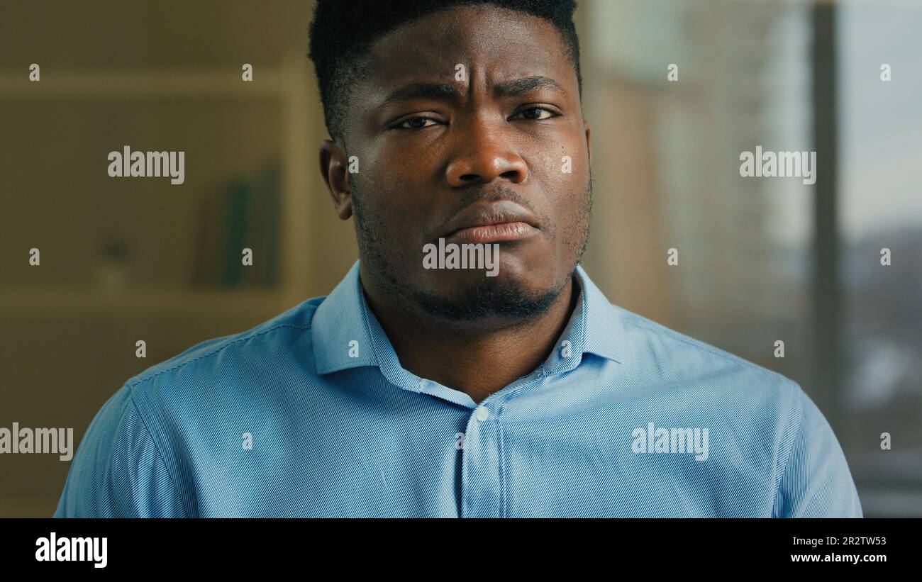Portrait african man shocked loss hi-res stock photography and images ...
