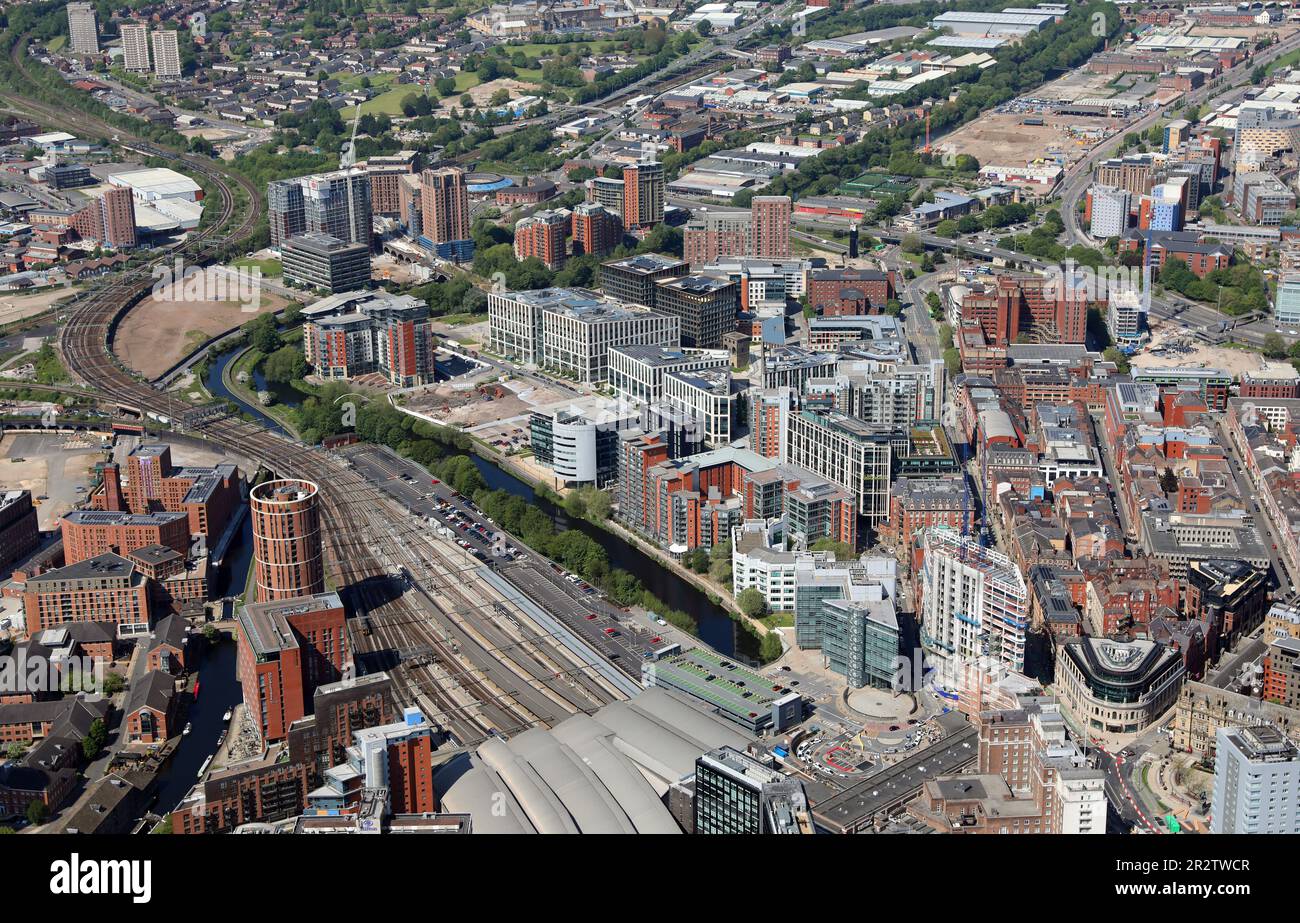 aerial view of Leeds city centre, West Yorkshire Stock Photo - Alamy