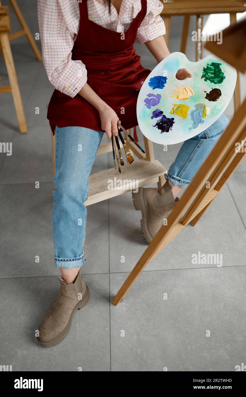 Cropped shot artist workspace hi-res stock photography and images - Alamy