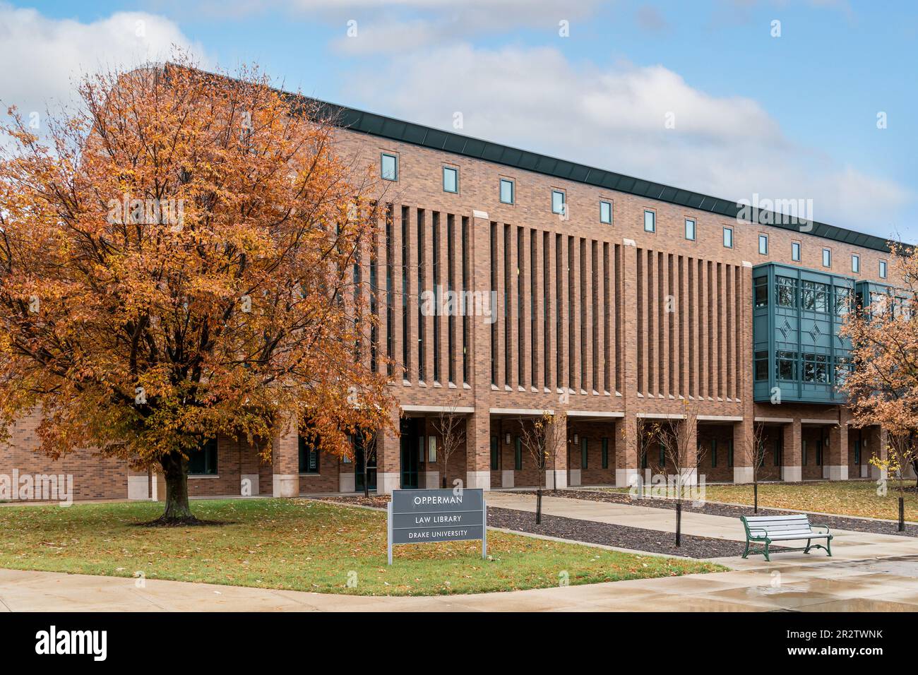 DES MOINES, IA, USA – NOVEMBER 5, 2022: Opperman Law LIbrary on the ...