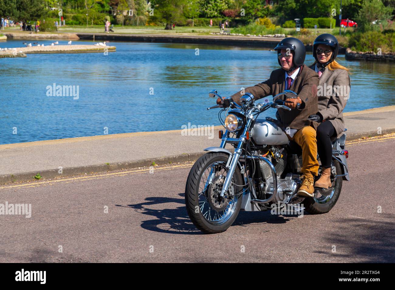 Female pillion hi-res stock photography and images - Alamy