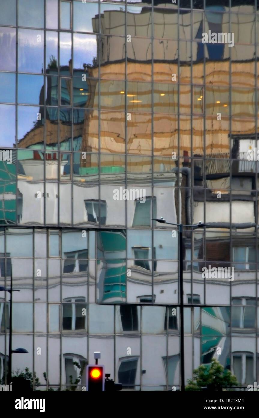 Reflections in glass Stock Photo - Alamy