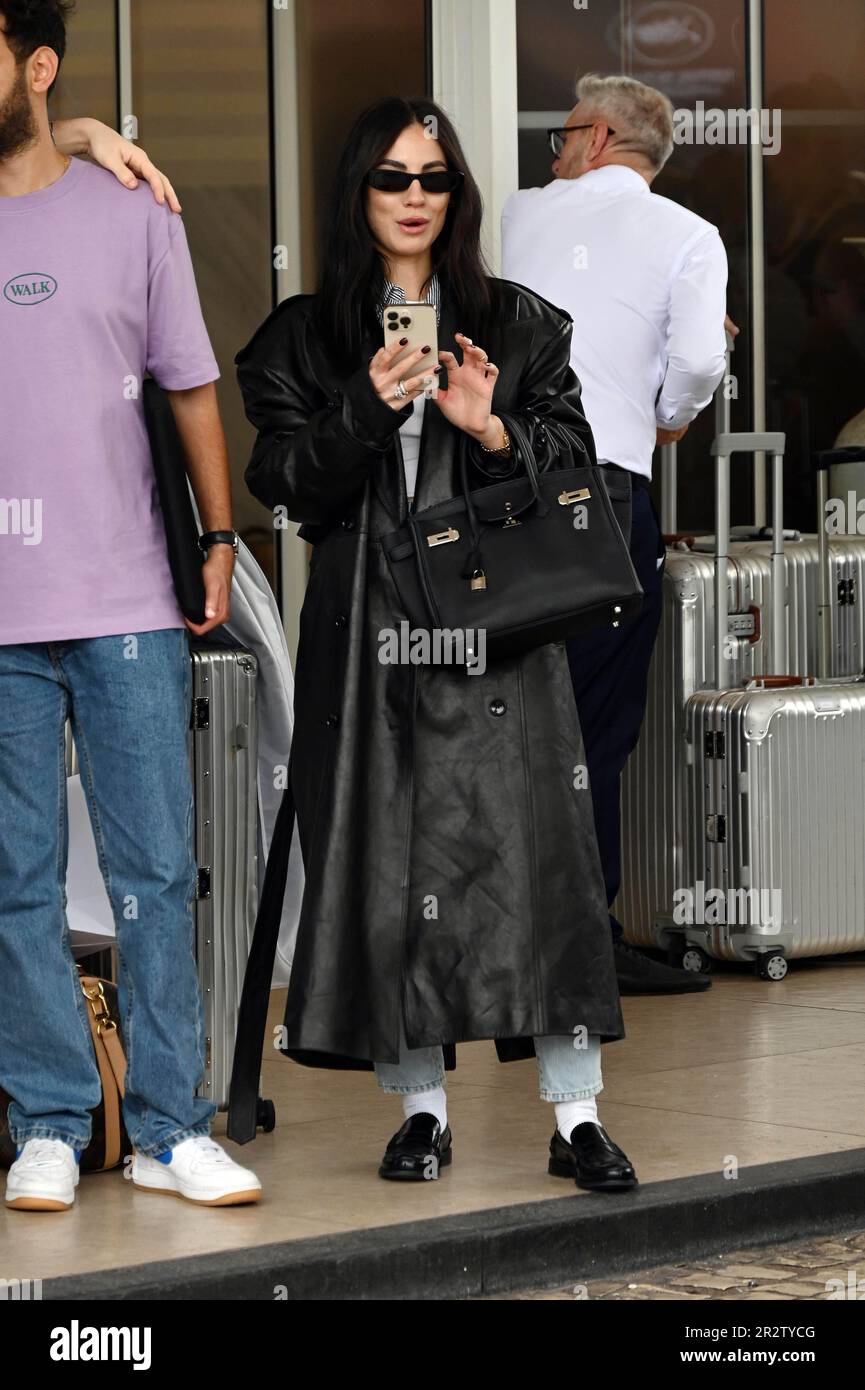76th Cannes Film Festival 2023, Giulia De Lellis leaving the Hotel ...