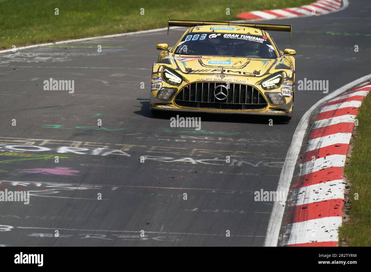 21 May 2023, Rhineland-Palatinate, Nürburg: The Mercedes-AMG GT3 of ...
