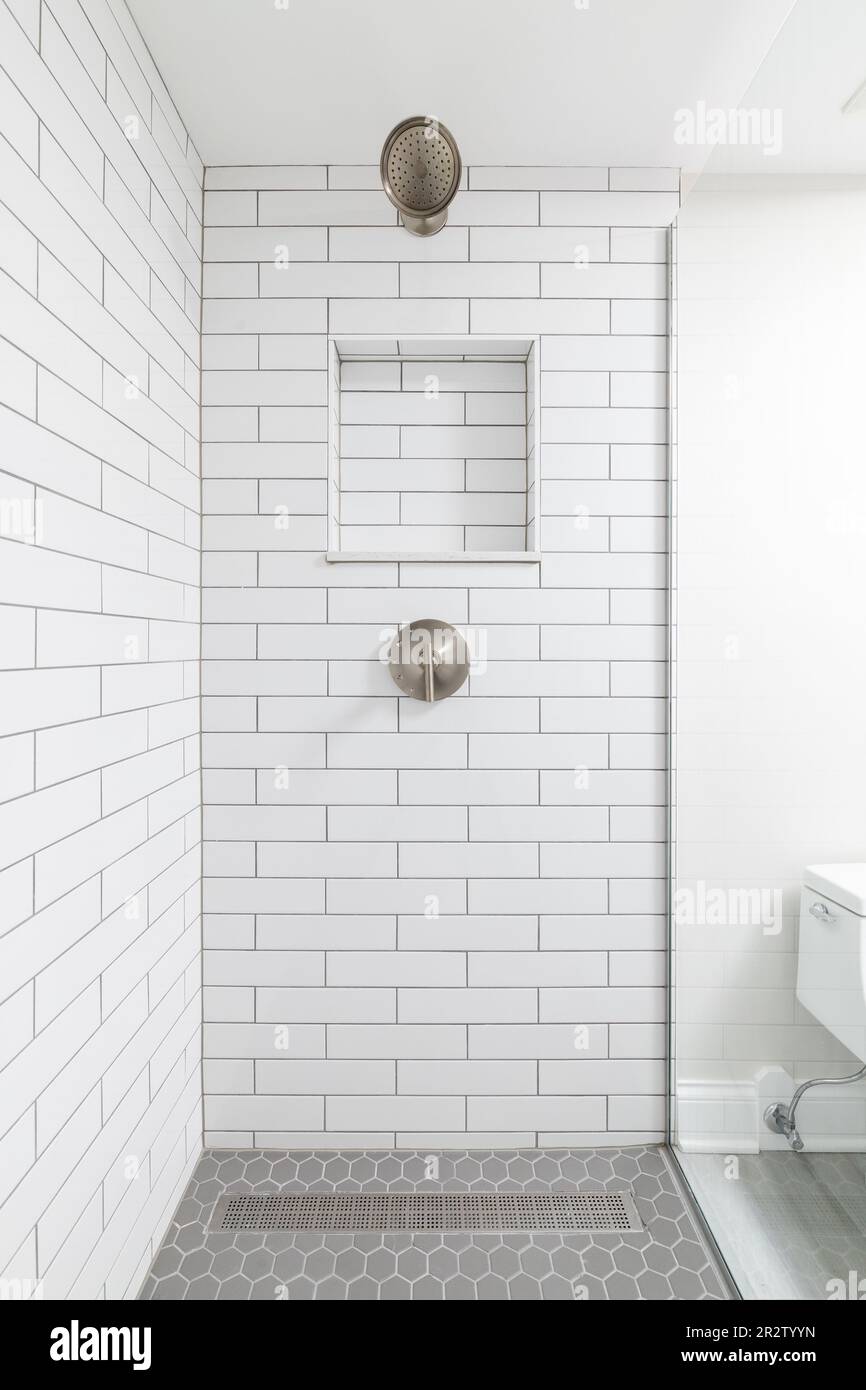 White Subway Tile Bathroom
