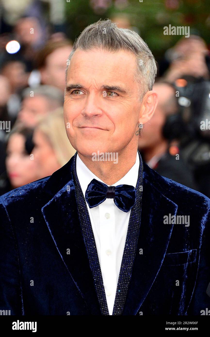Robbie Williams attends the premiere of „Killers of the Flower Moon“ at ...