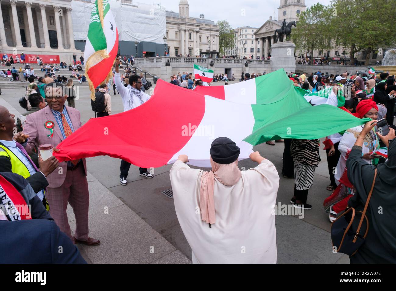 Trafalgar Square, London, UK. 21st May 2023. Somali people take part ...