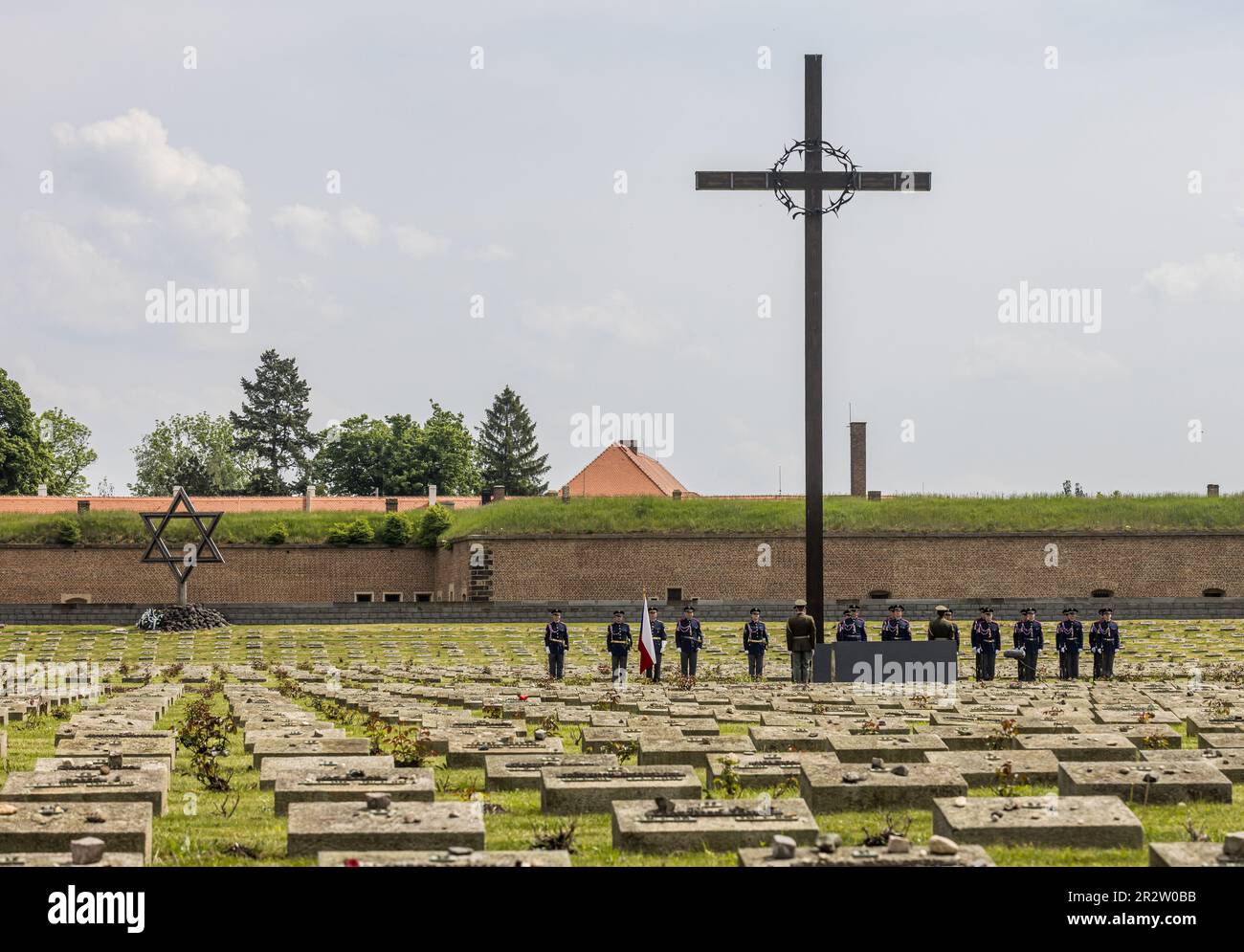 Terezin, Czech Republic. 21st May, 2023. The commemorative event to pay ...