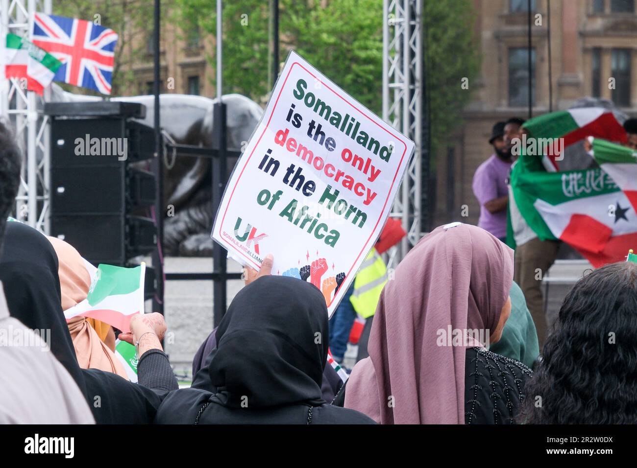 Trafalgar Square, London, UK. 21st May 2023. Somali people take part ...