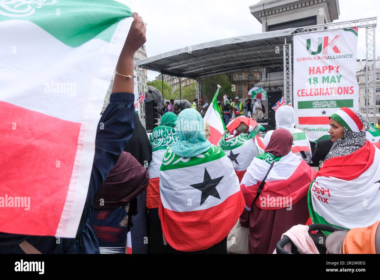 Trafalgar Square, London, UK. 21st May 2023. Somali people take part ...