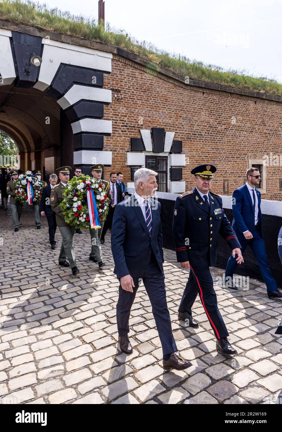 Terezin, Czech Republic. 21st May, 2023. Czech President Petr Pavel ...