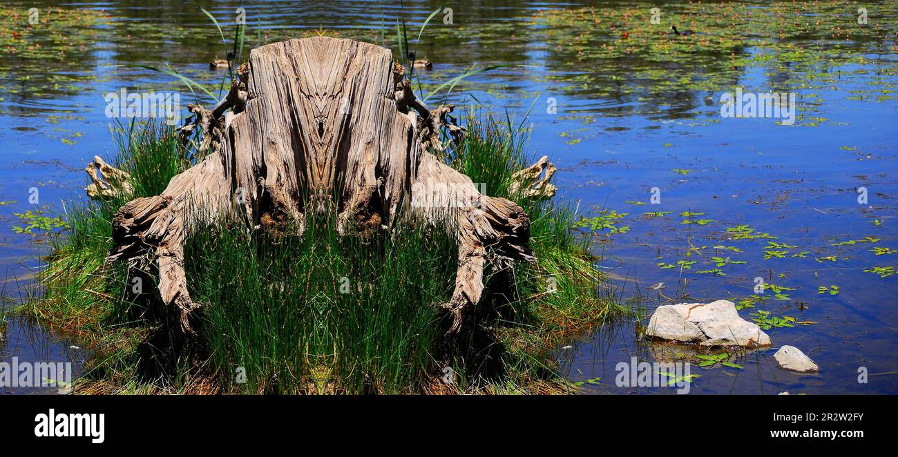 Floating tree stump hi-res stock photography and images - Alamy