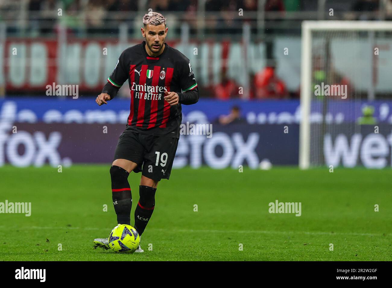 Milan, Italy. 20th May, 2023. Theo Hernandez of AC Milan in action ...
