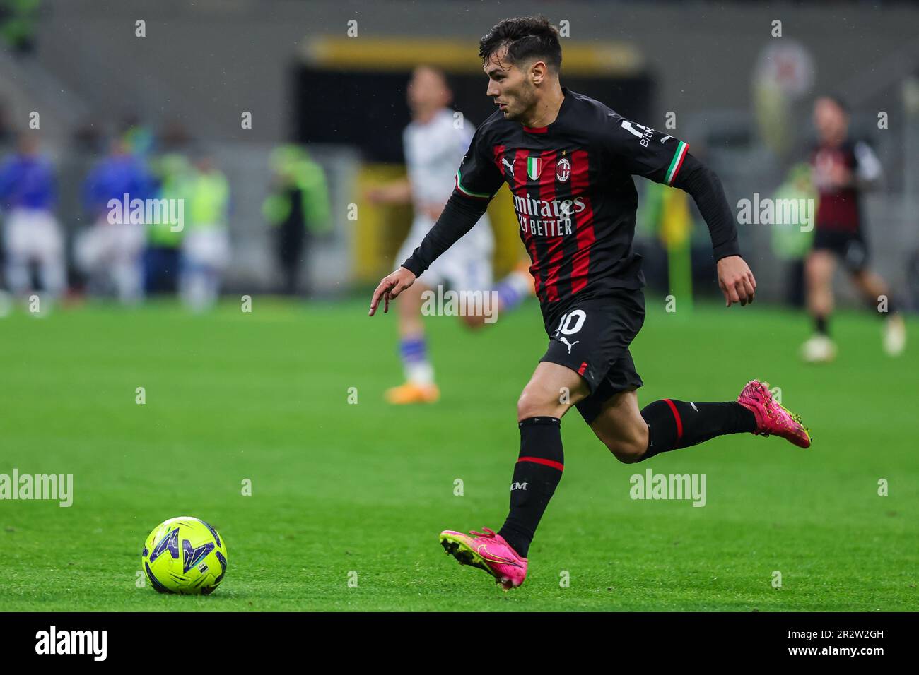 Milan, Italy. 20th May, 2023. Brahim Diaz of AC Milan in action during ...