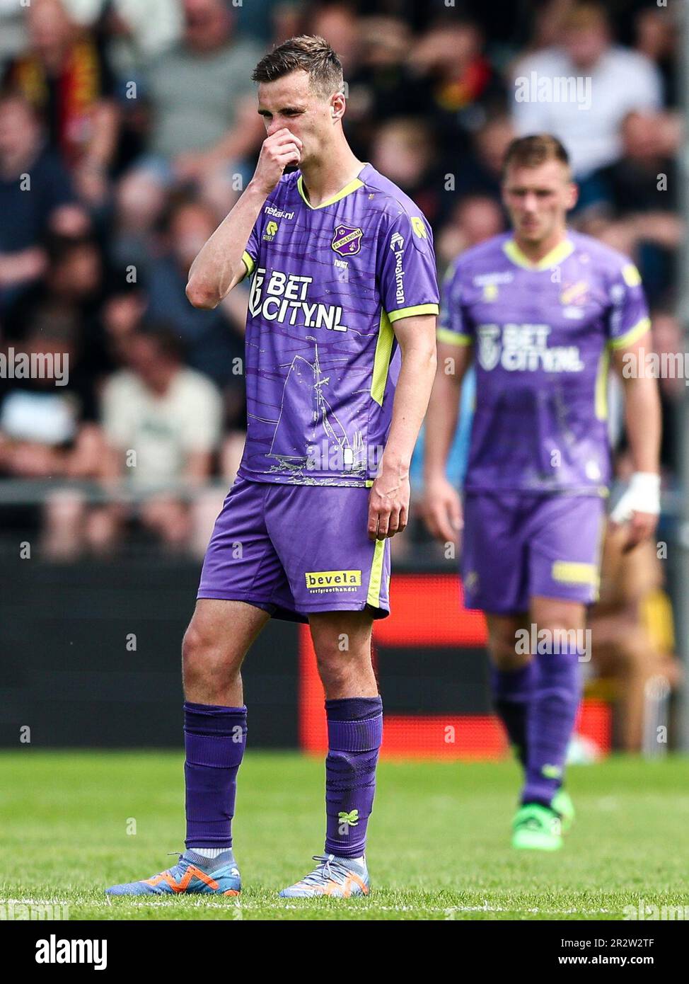 DEVENTER - Calvin Twigt of FC Volendam is disappointed by the 2-0 ...
