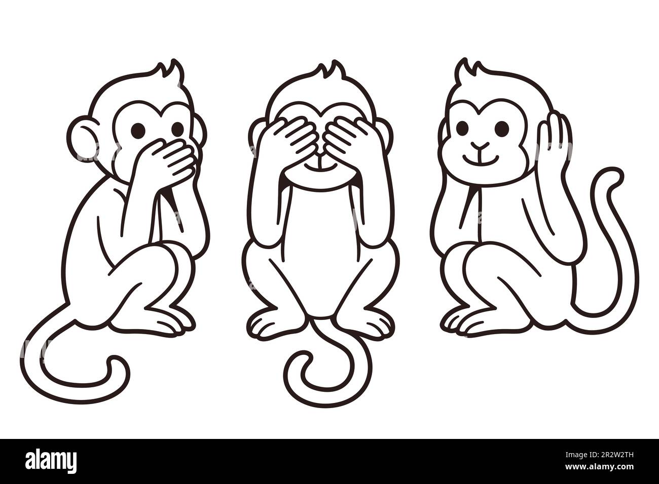 Hear No Evil See No Evil Speak No Evil Drawings