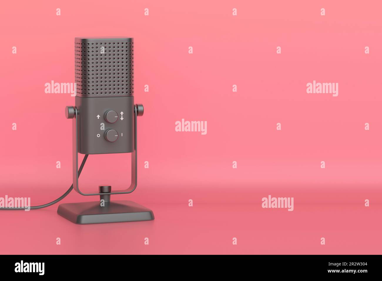 Black studio microphone hi-res stock photography and images - Alamy