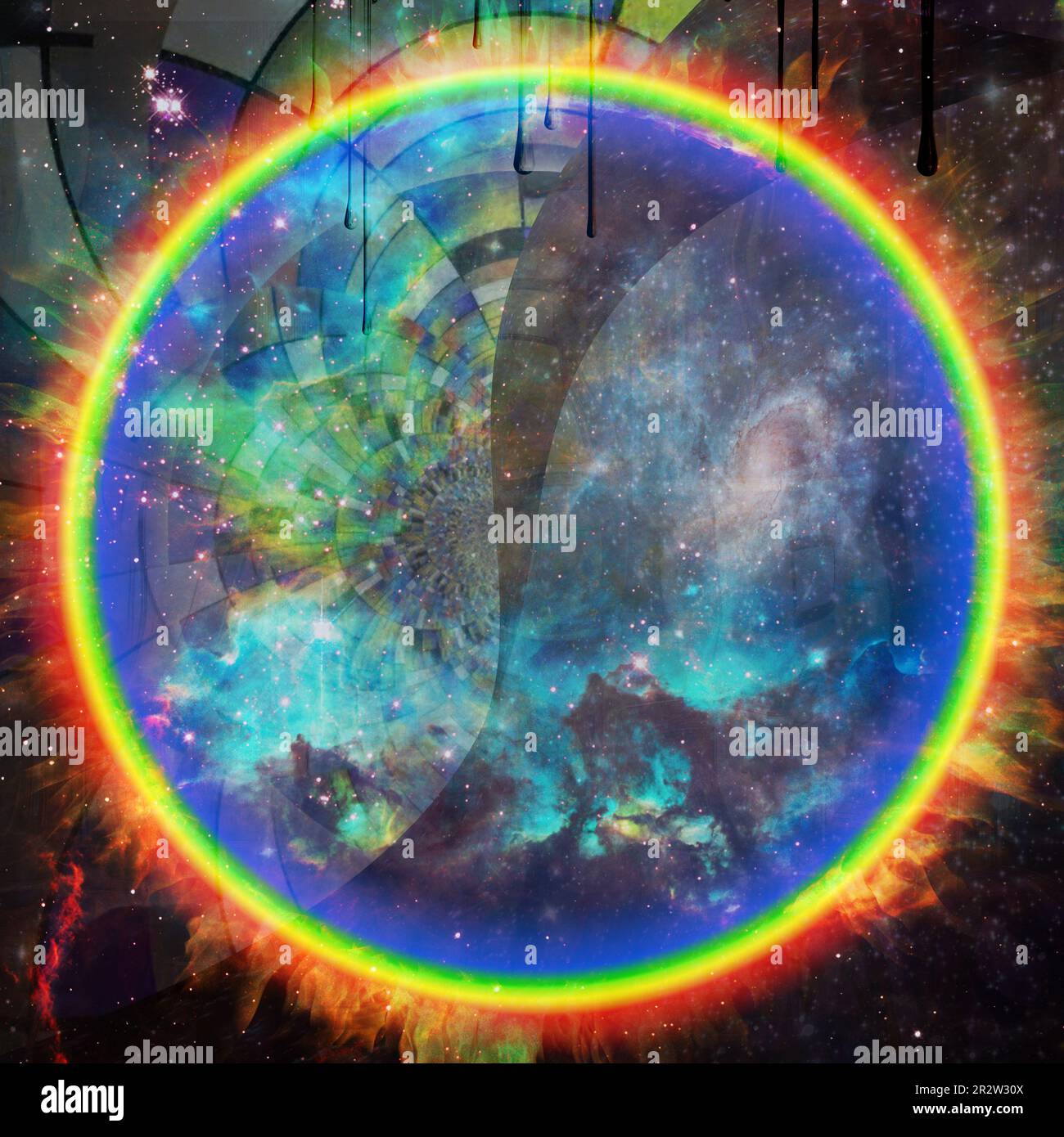 Ring of fire in space. 3D rendering Stock Photo - Alamy