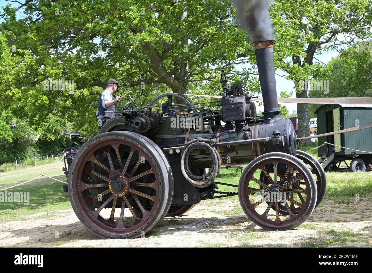 A traction engine at Horsted Keynes station Stock Photo - Alamy