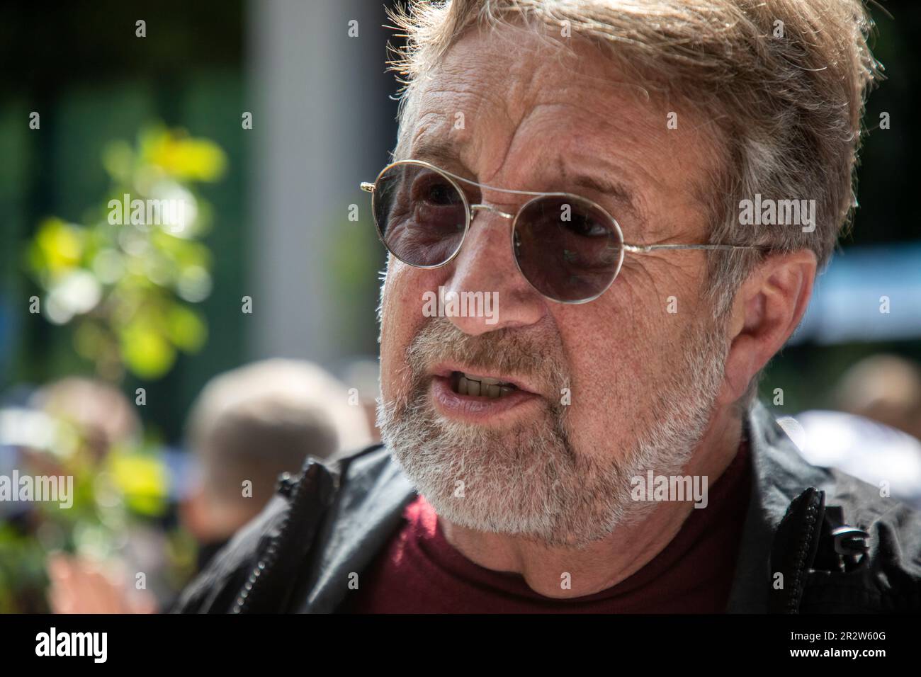 Moscow, Russia. 21st of May, 2023. Russian actor Leonid Yarmolnik takes ...