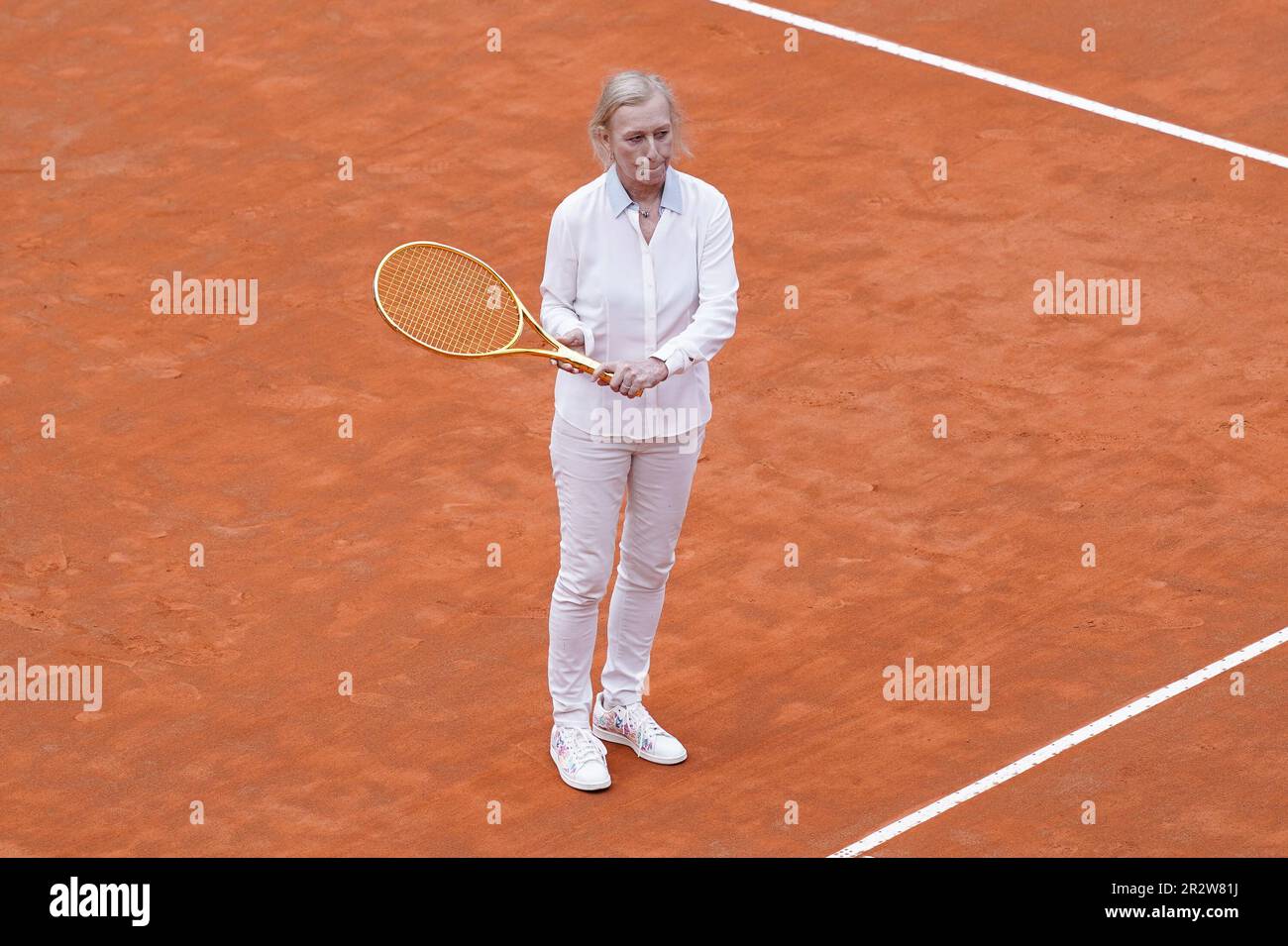 Rome, Italy. 21st May, 2023. Former tennis player Martina Navratilova ...