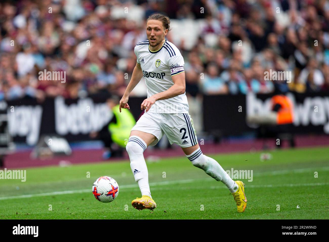London, UK. 21st May, 2023. Luke Ayling of Leeds United in action ...