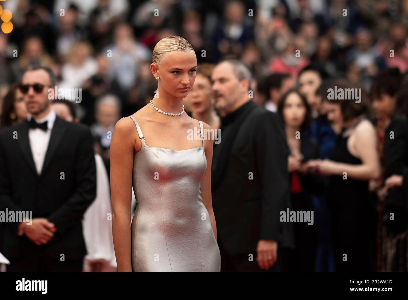 Mia Regan poses for photographers upon arrival at the premiere of the ...
