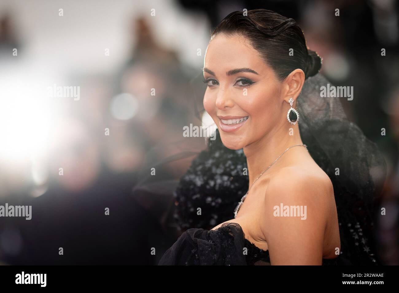Nabilla Benattia poses for photographers upon arrival at the premiere ...