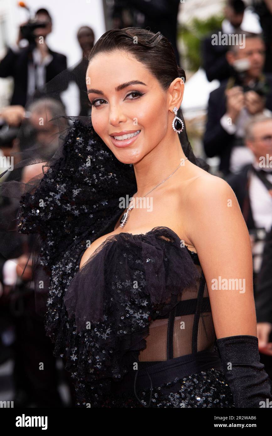 Nabilla Benattia poses for photographers upon arrival at the premiere ...