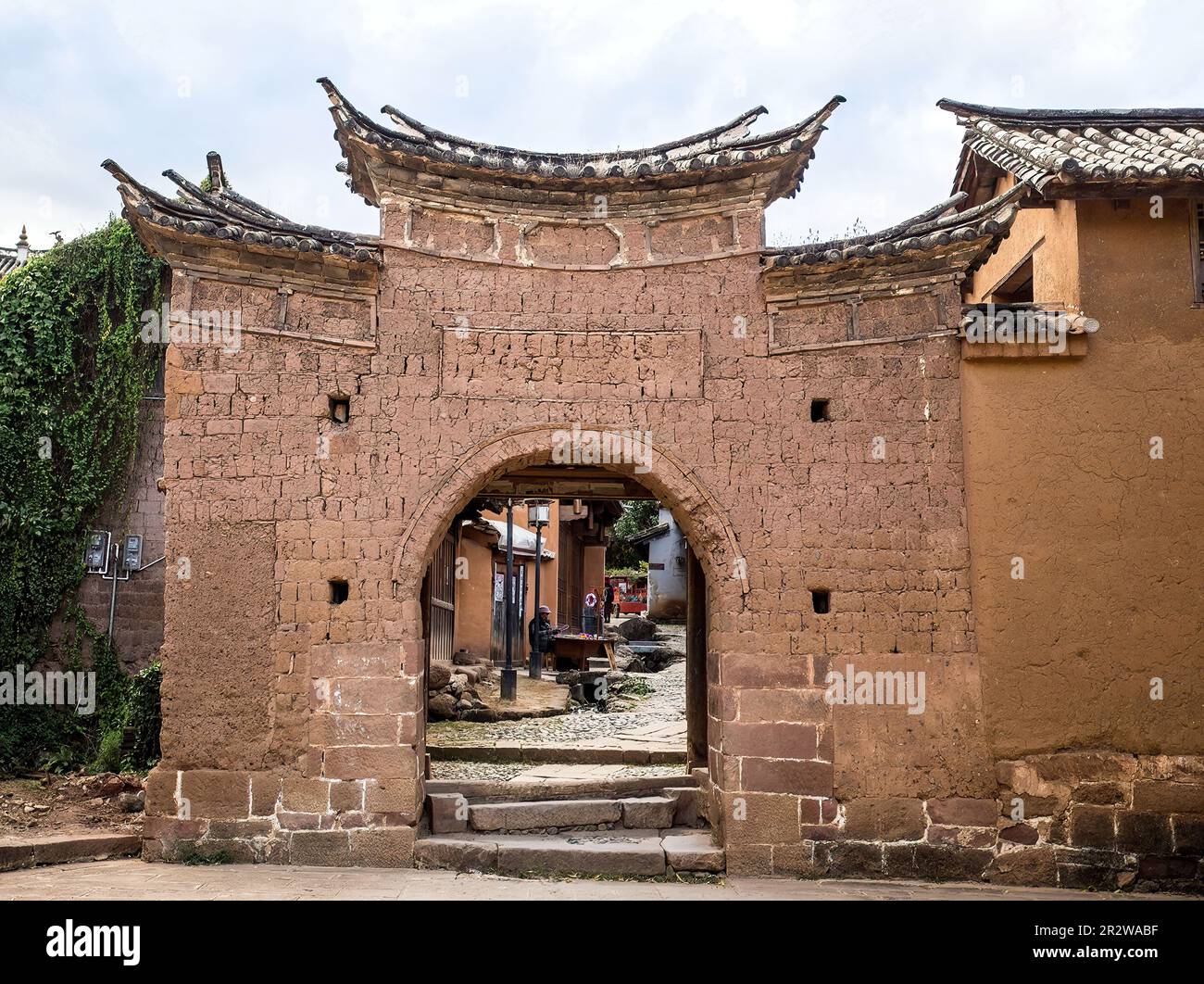 Ancient mud gate Stock Photo - Alamy