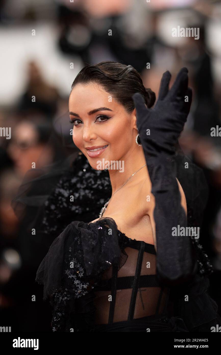 Nabilla Benattia poses for photographers upon arrival at the premiere ...