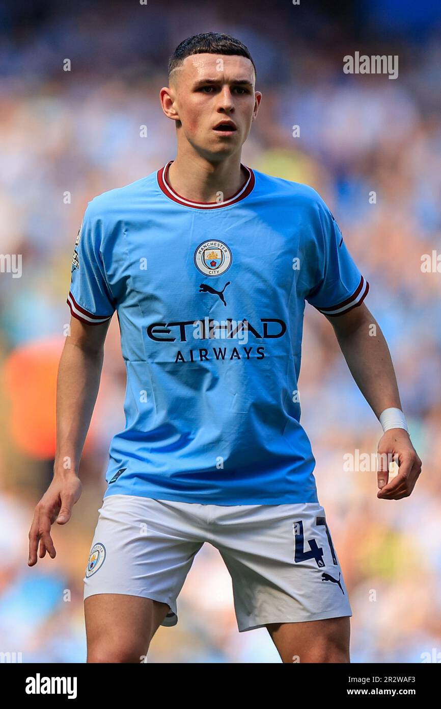 Phil Foden #47 of Manchester City during the Premier League match ...